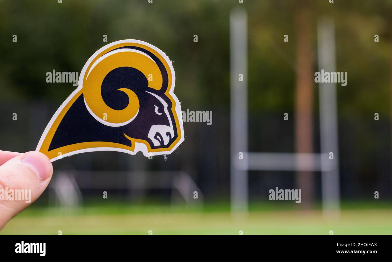 September 16, 2021, Los Angeles, California. Emblem of a professional ...