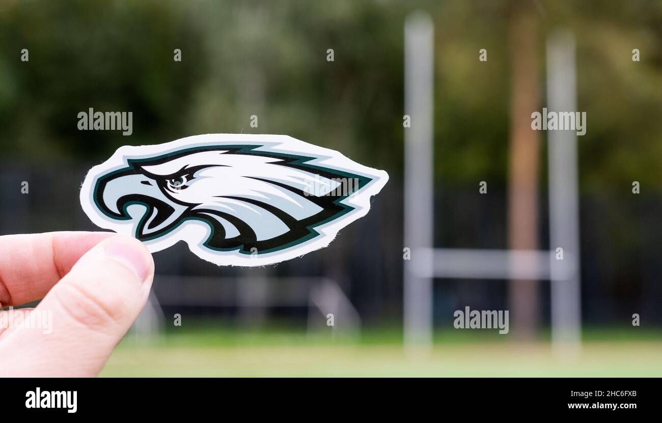 September 16, 2021, Philadelphia, PA. Emblem of a professional American ...