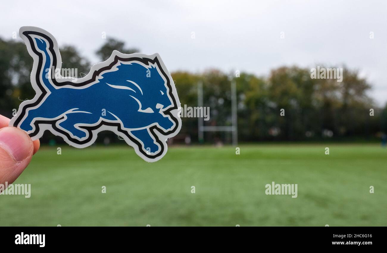 September 16, 2021, Detroit, Michigan. The emblem of a professional ...
