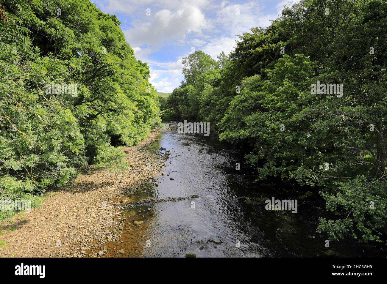 The river North Tyne, Bellingham village, Northumberland, England Stock ...