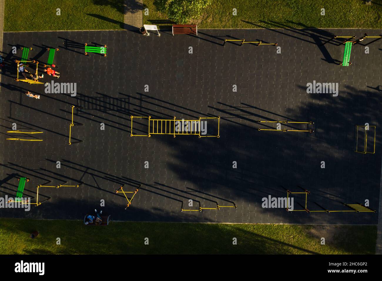 sports ground top view, sports lifestyle concept Stock Photo - Alamy