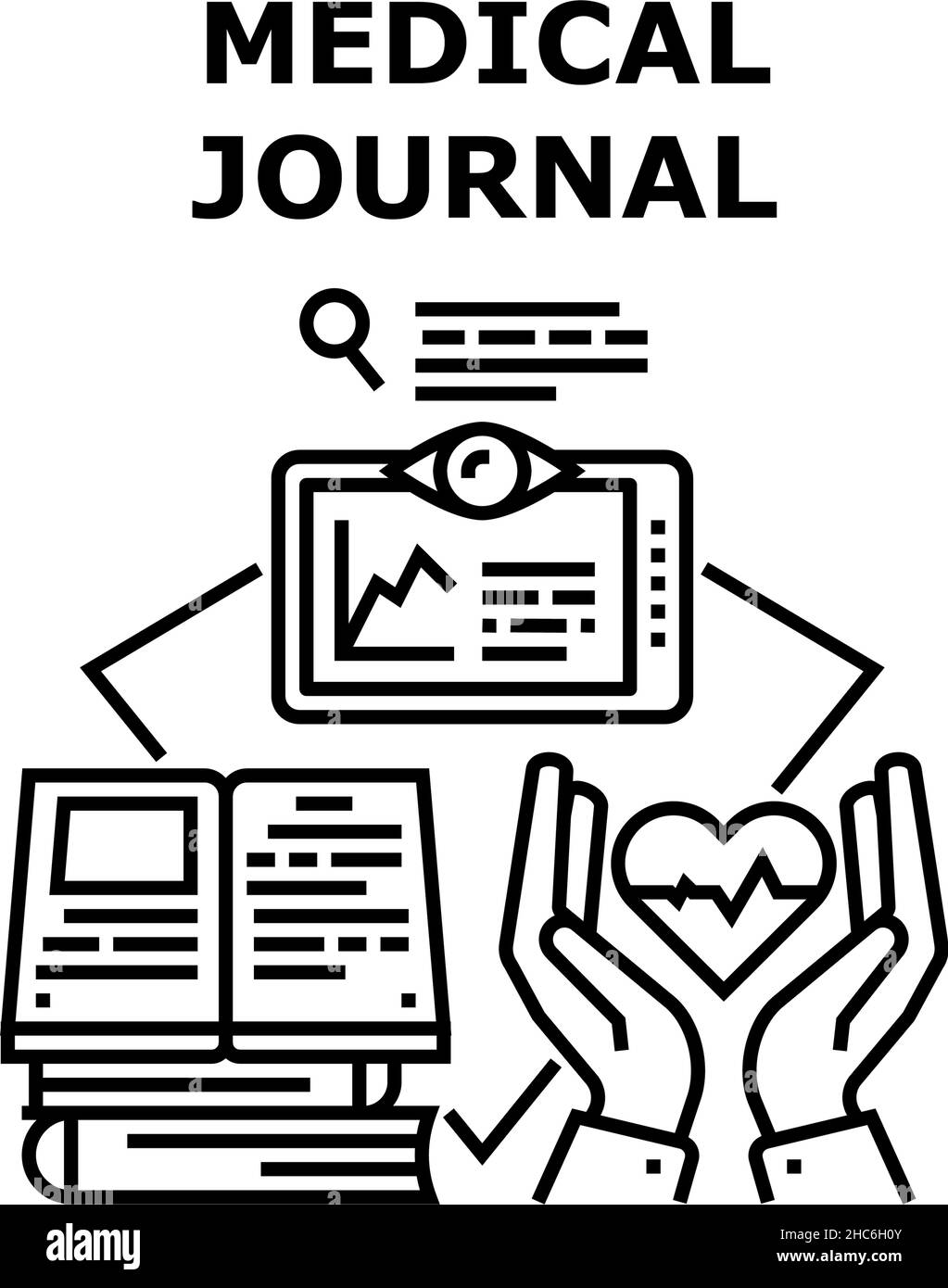 Medical journal icon vector illustration Stock Vector Image & Art - Alamy