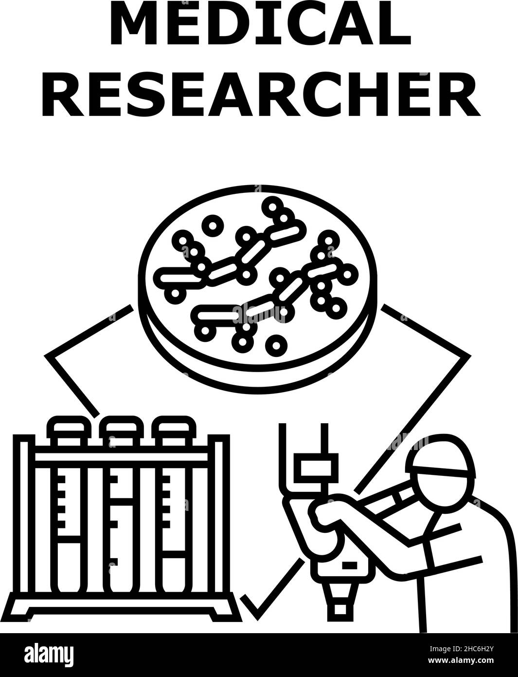 Medical scientific researcher doctor Black and White Stock Photos ...