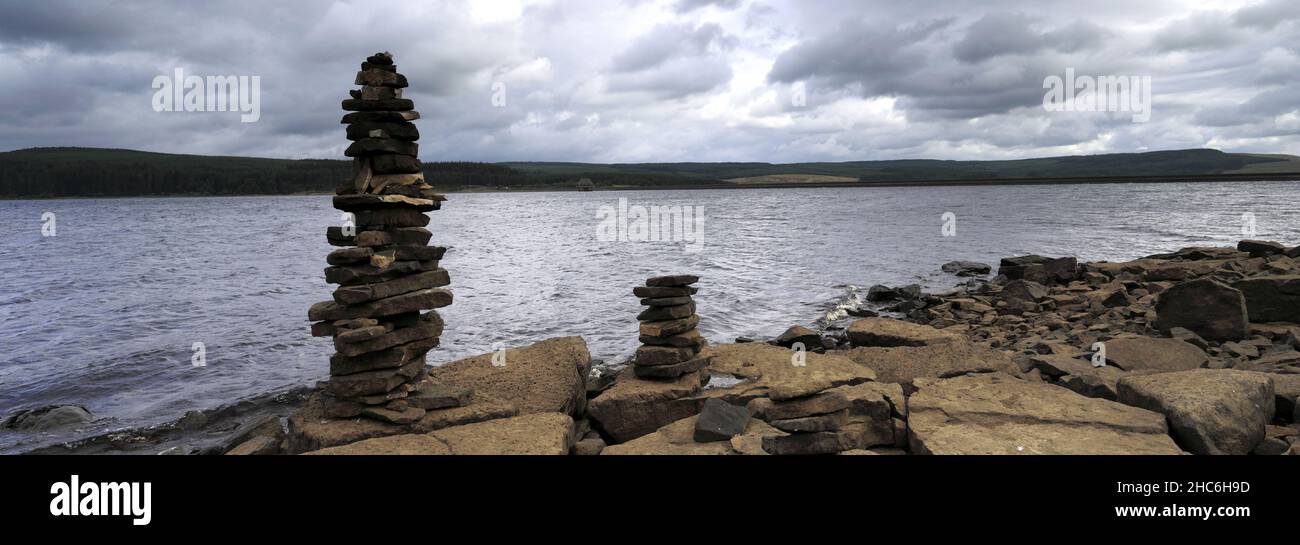 Summer view looking over Kielder Water and Kielder Forest Park ...