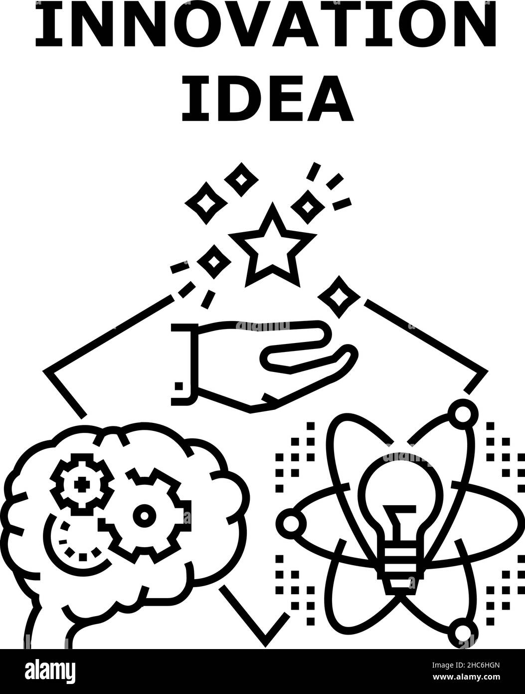 Innovation idea icon vector illustration Stock Vector Image & Art - Alamy