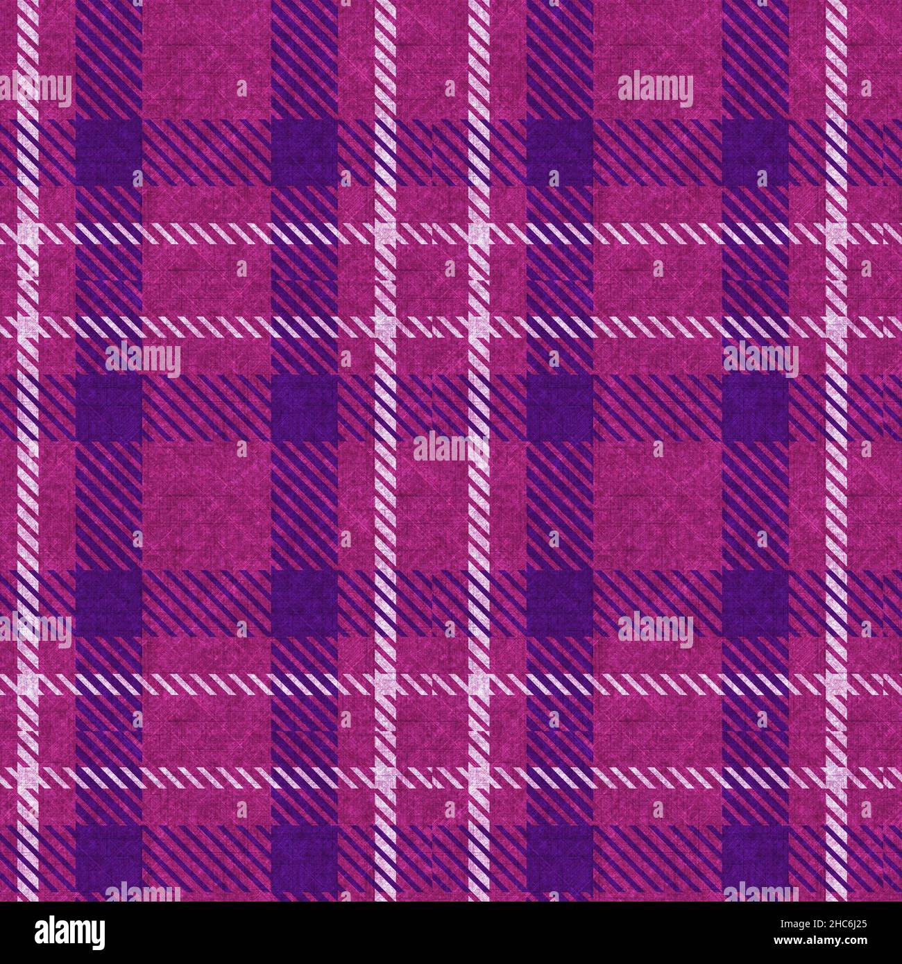 Bright pink summer woven plaid texture. Seamless woollen feminine style ...