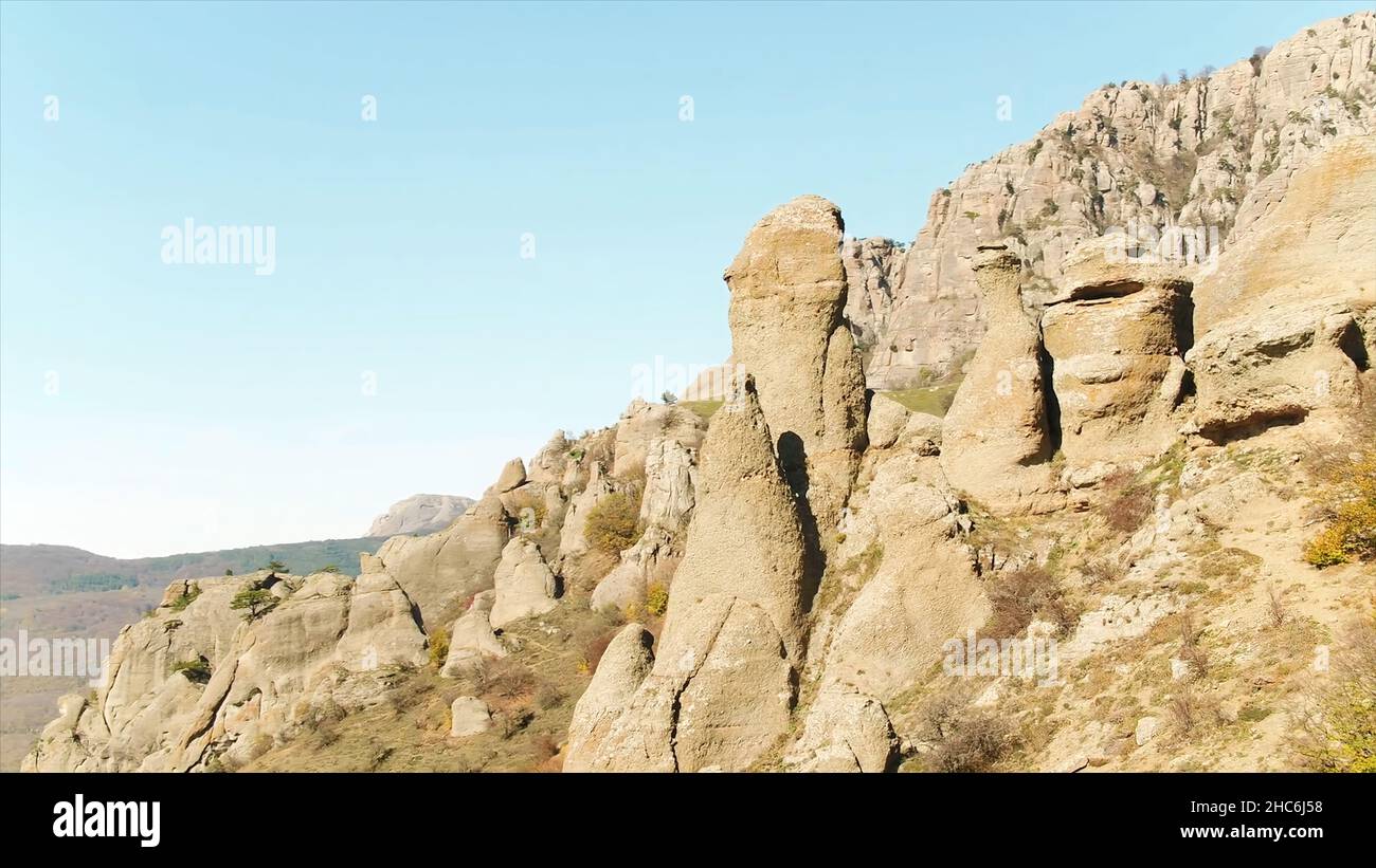 Red rock canyon mountain view. Red rock mountain lonely tree panorama ...