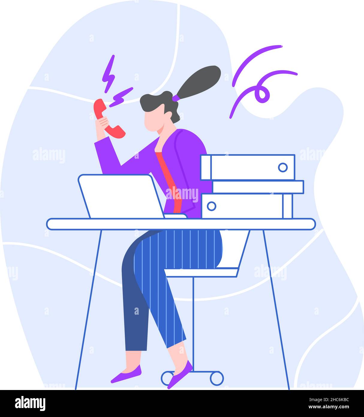 Cartoon woman angry hi-res stock photography and images - Alamy