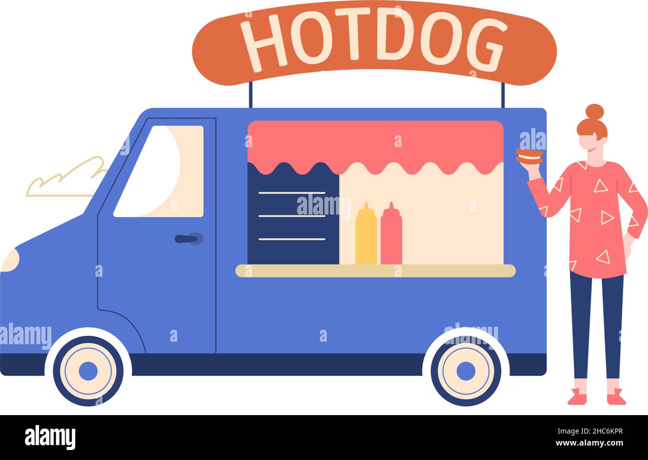 Fast food car delicious Cut Out Stock Images & Pictures - Alamy