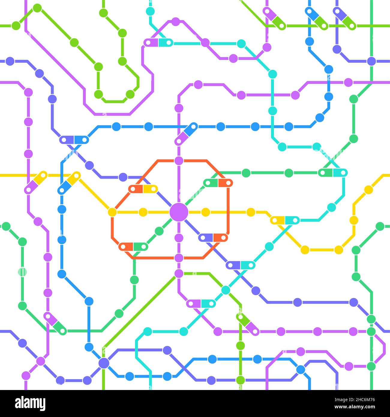 Metro subway map, city public transport scheme seamless pattern ...