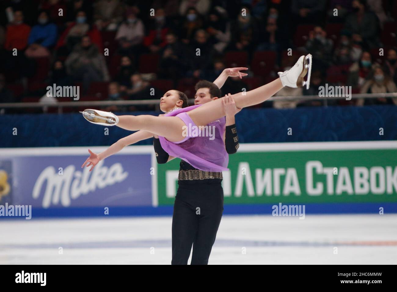 Iasmina Kadyrova, Ivan Balchenko of Russia competes in the Pairs - Free ...
