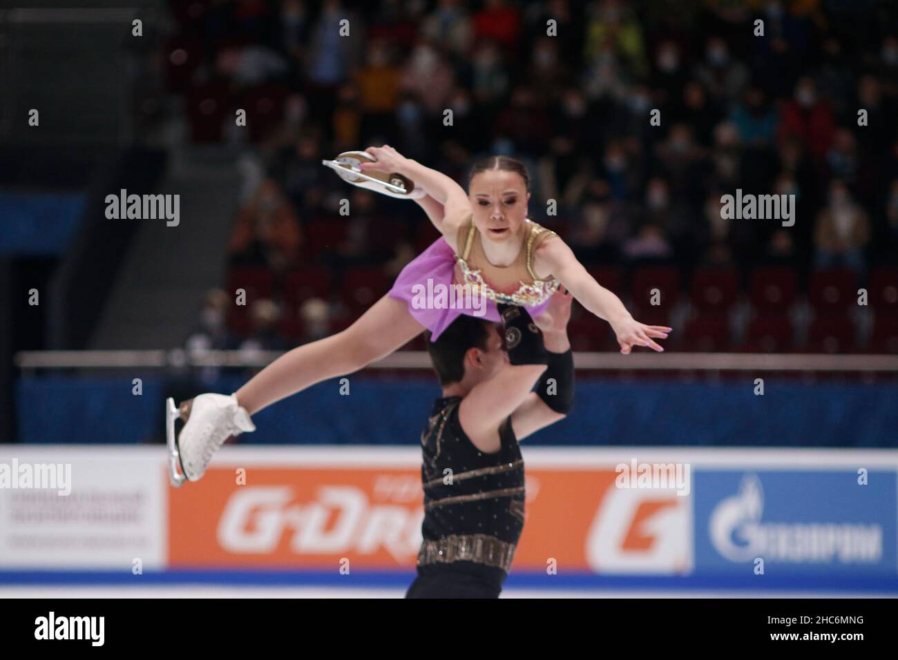 Iasmina Kadyrova, Ivan Balchenko of Russia competes in the Pairs - Free ...