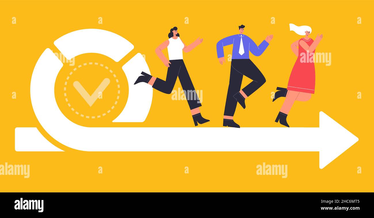 Agile Development Process With Running It Developers Team Software Development Team And Agile