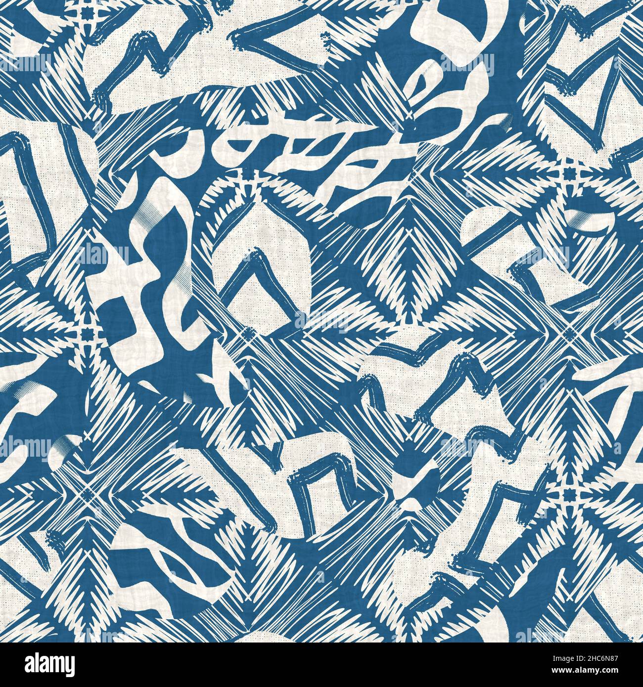 Seamless two tone hand drawn brushed effect pattern swatch. High ...