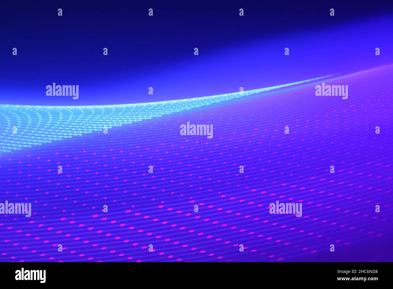 A blue digital tech background design with abstract illuminated dots ...