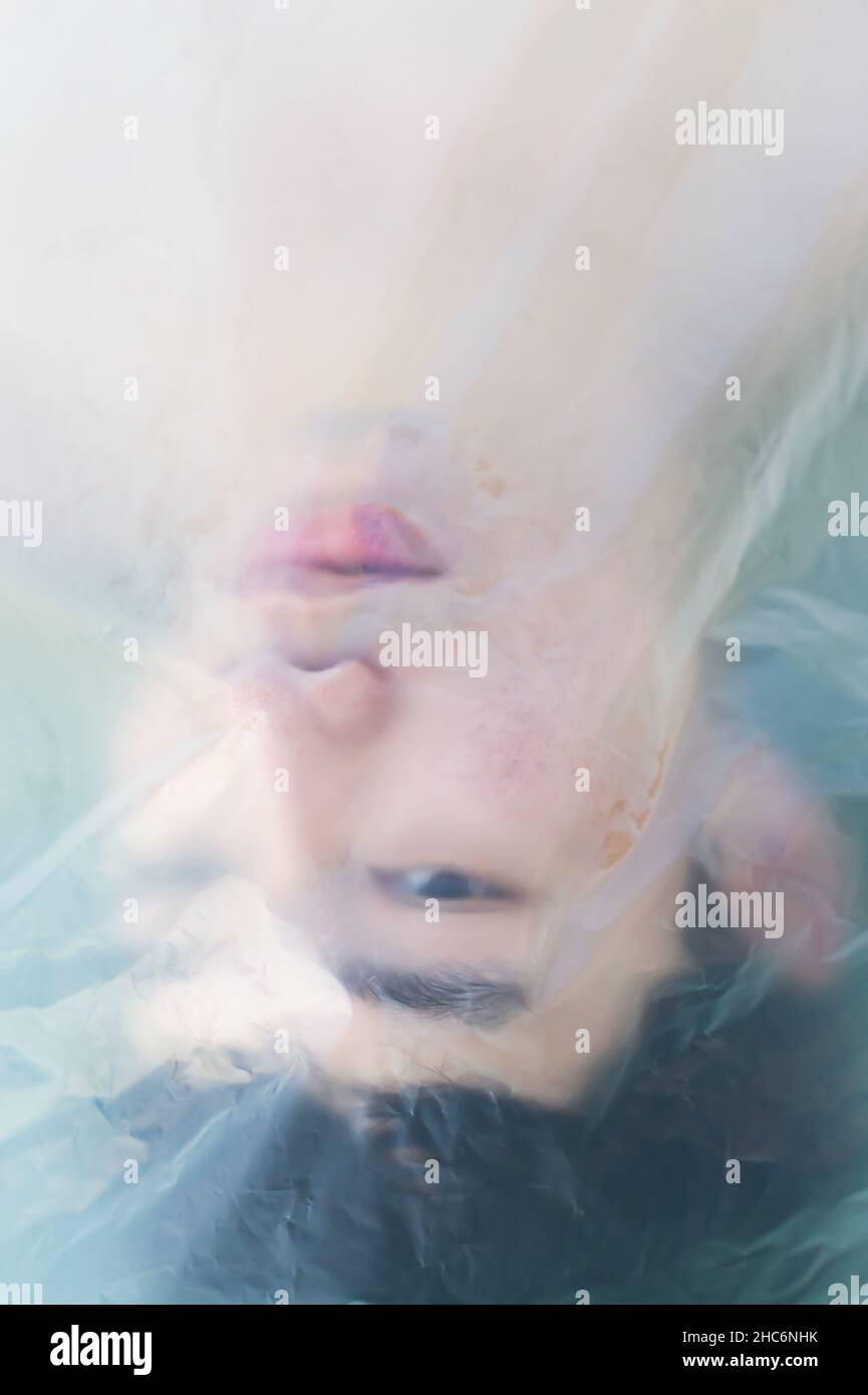 Plastic bag man face hi-res stock photography and images - Alamy