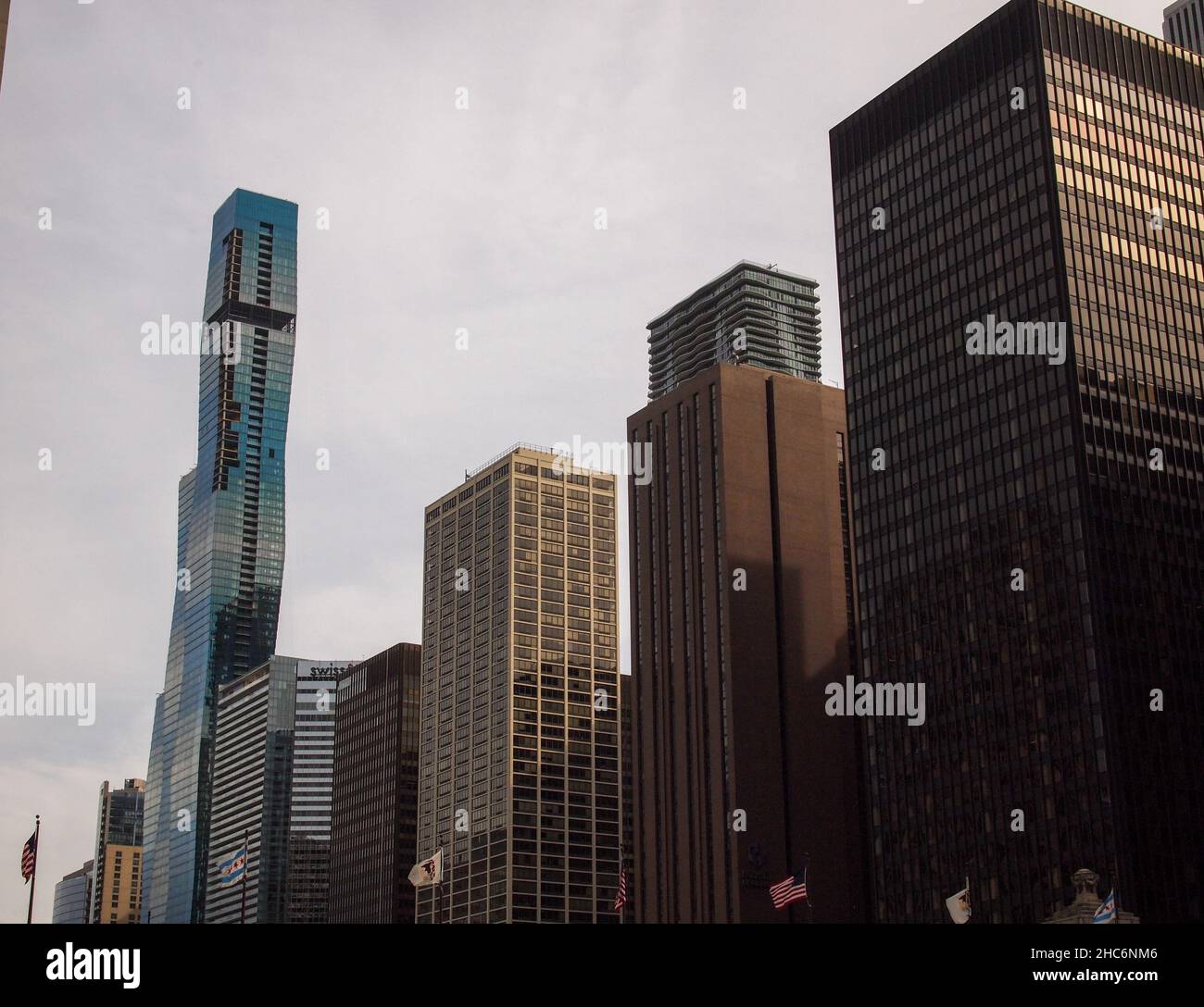 High-rise buildings of Chicago in the United States Stock Photo - Alamy