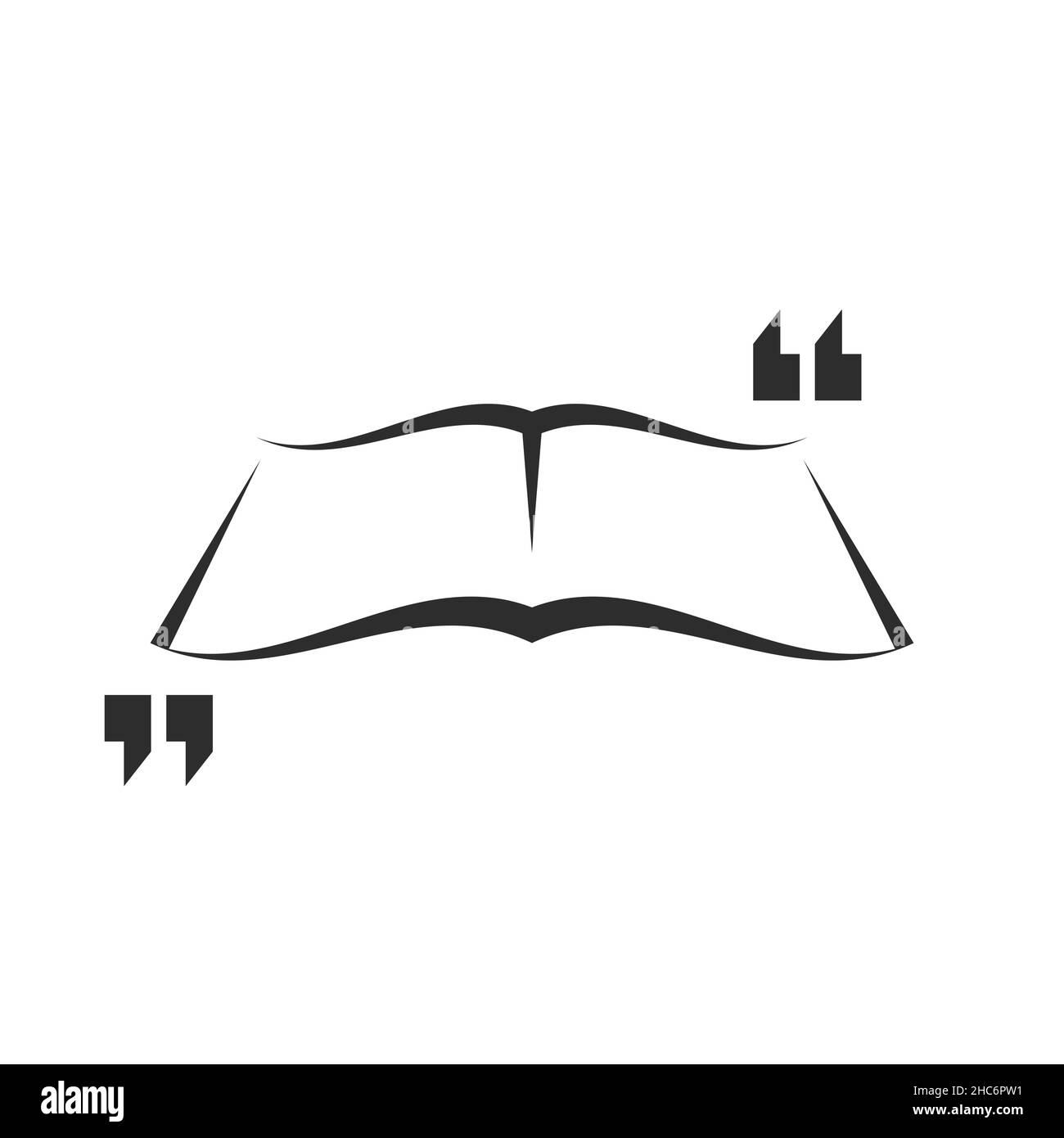 Bible quote icon. Holy scripture, open book. Flat isolated Christian ...