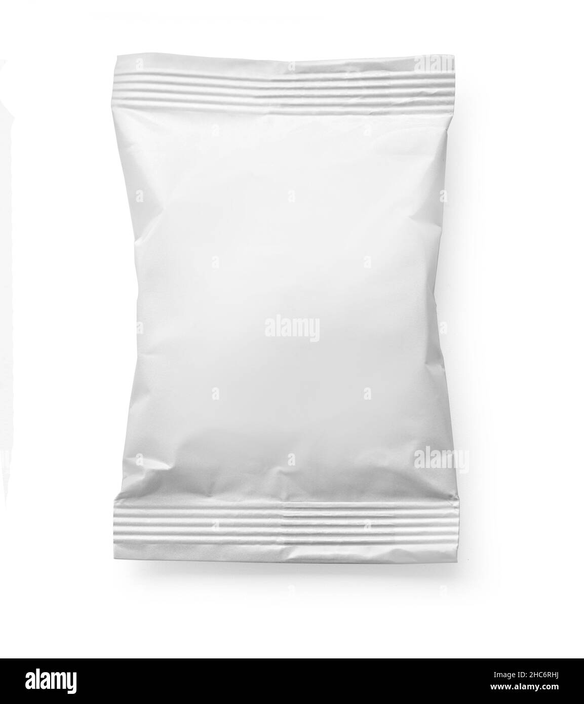 White paper package isolated on white background with clipping path ...