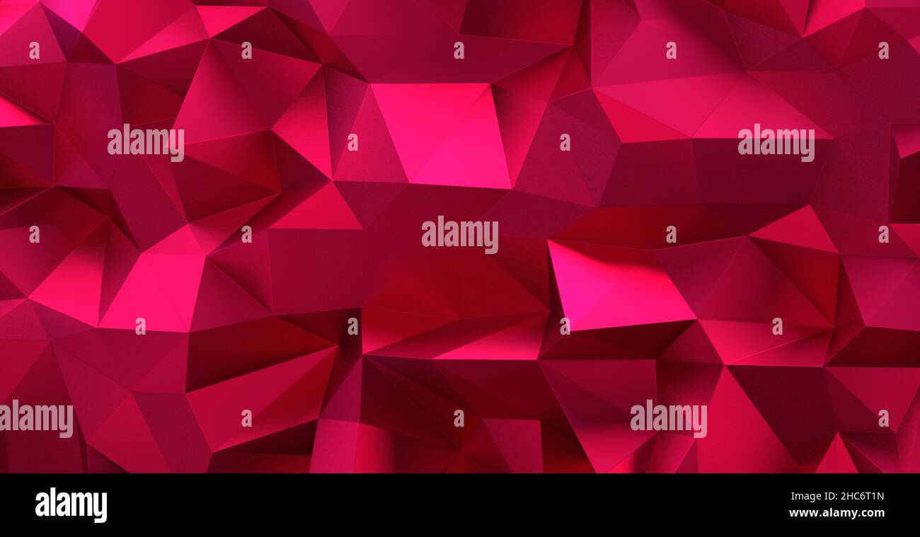 3D Illustration geometric pattern shape with molecule structure Stock ...