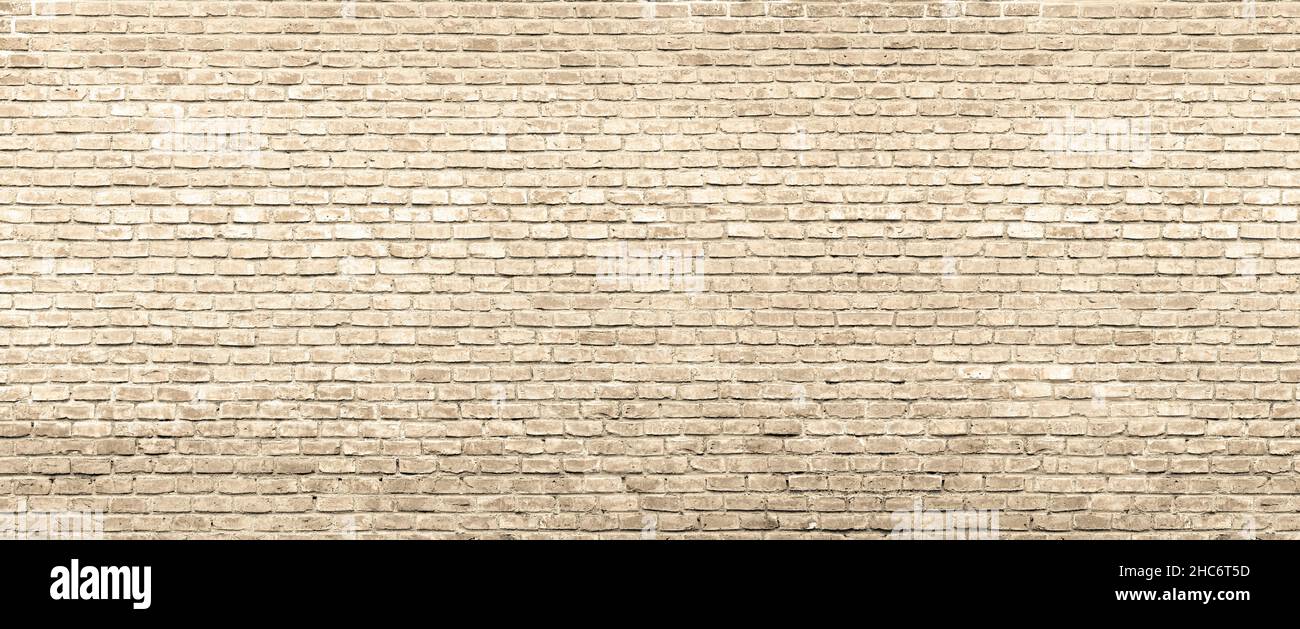 Old light ochre block brick wall Beautifully arranged texture ...