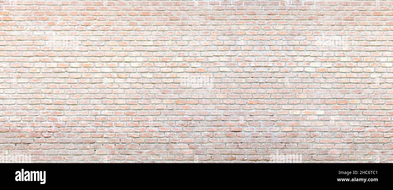 Old light pink block brick wall Beautifully arranged texture background ...