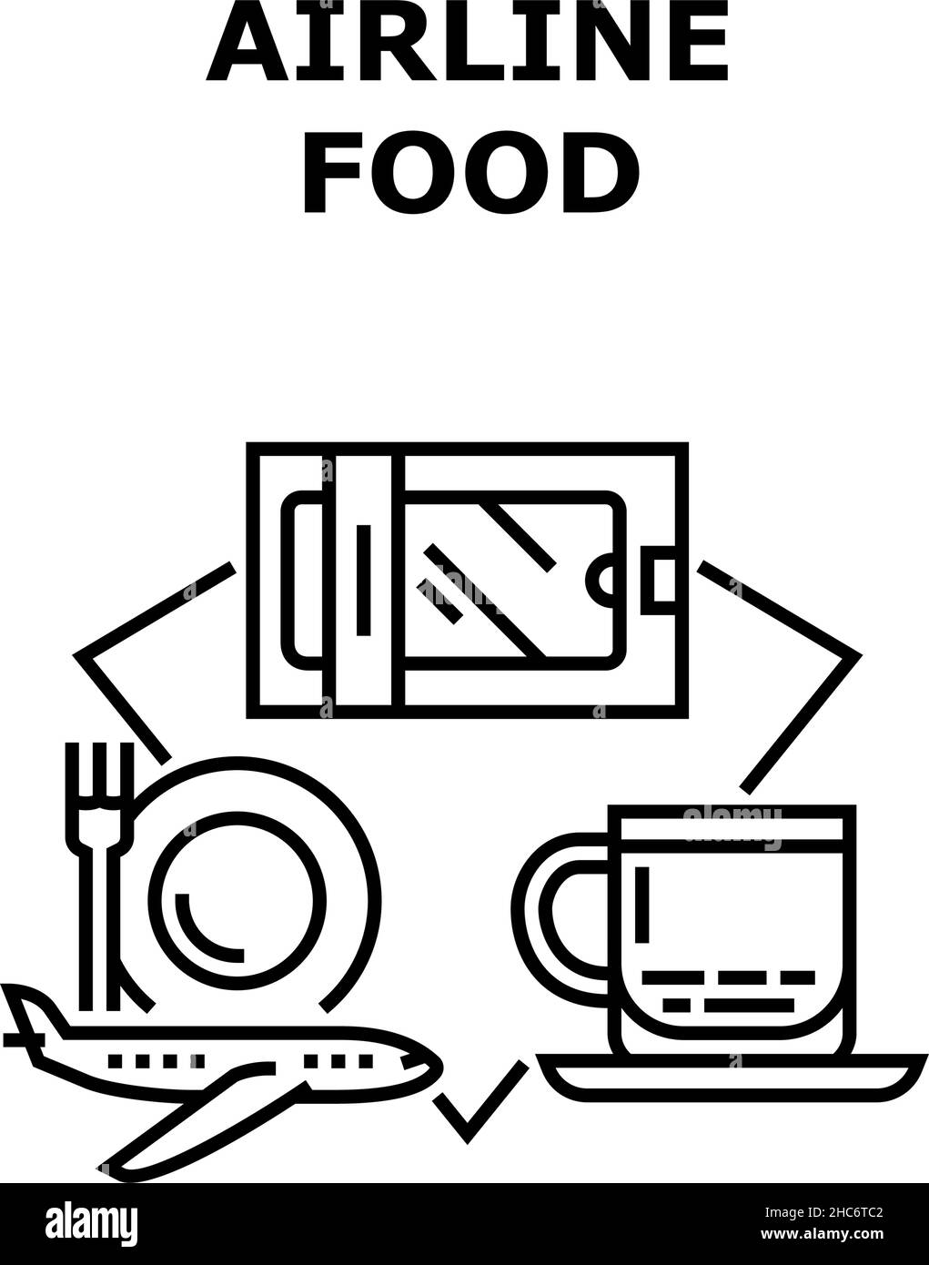 Luxury aircraft dinner Stock Vector Images - Alamy