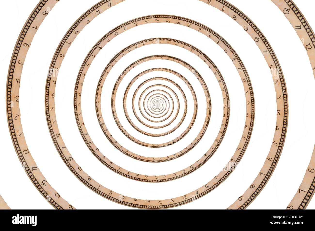 An illustration of an ancient greek spiral on the white background made ...