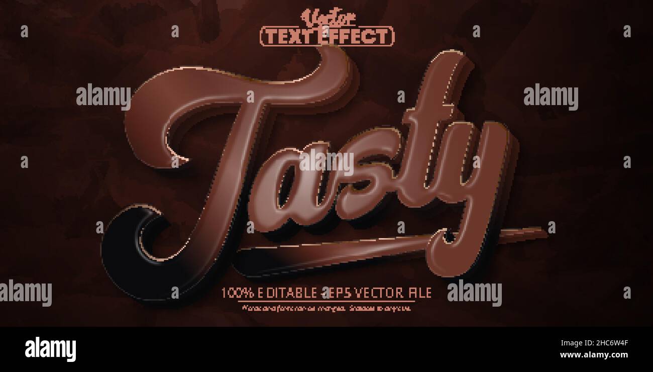 Tasty text effect hi-res stock photography and images - Alamy
