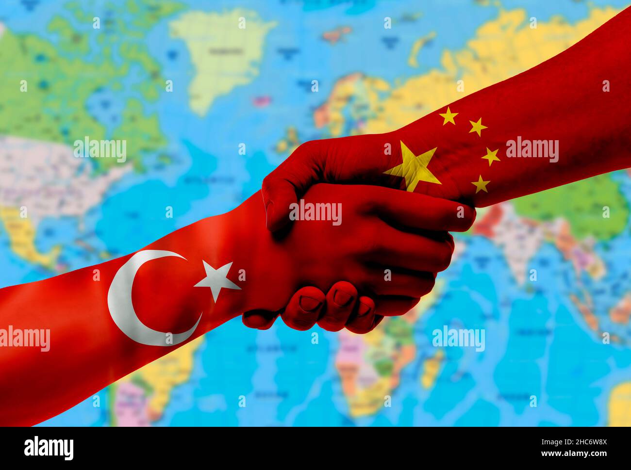 China turkey flag hi-res stock photography and images - Alamy