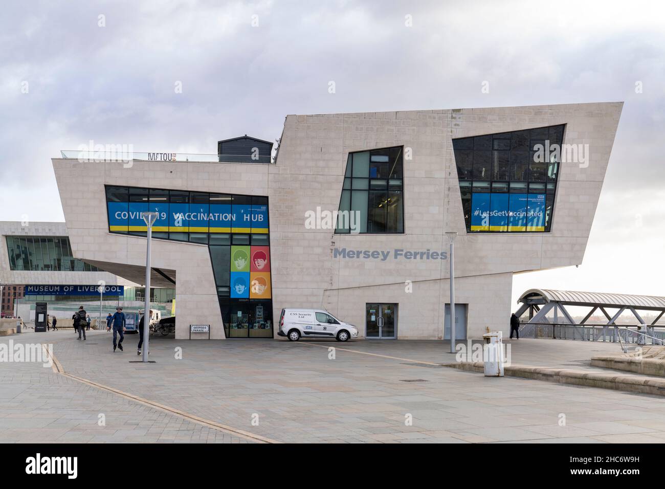Modern Mersey Ferries terminal building in Liverpool Stock Photo - Alamy
