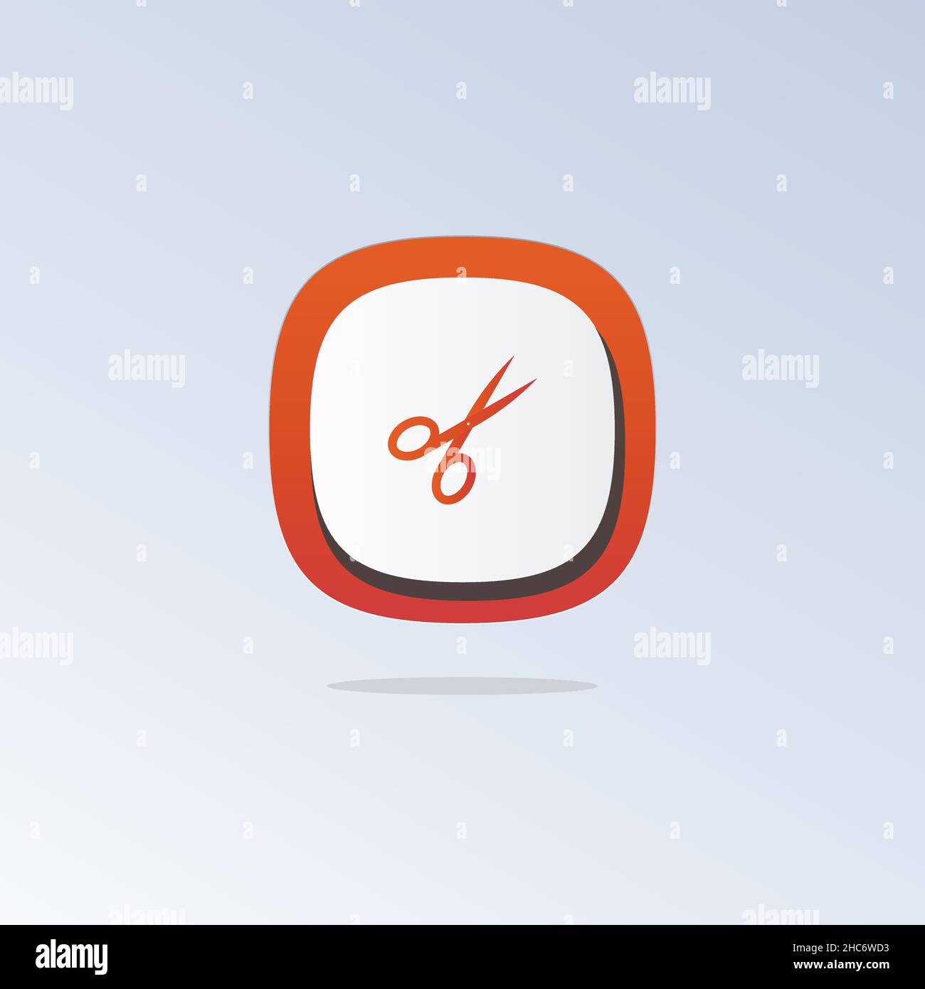 Scissor 3D icon. Icons web, logo, button. 3D vector Illustrations ...