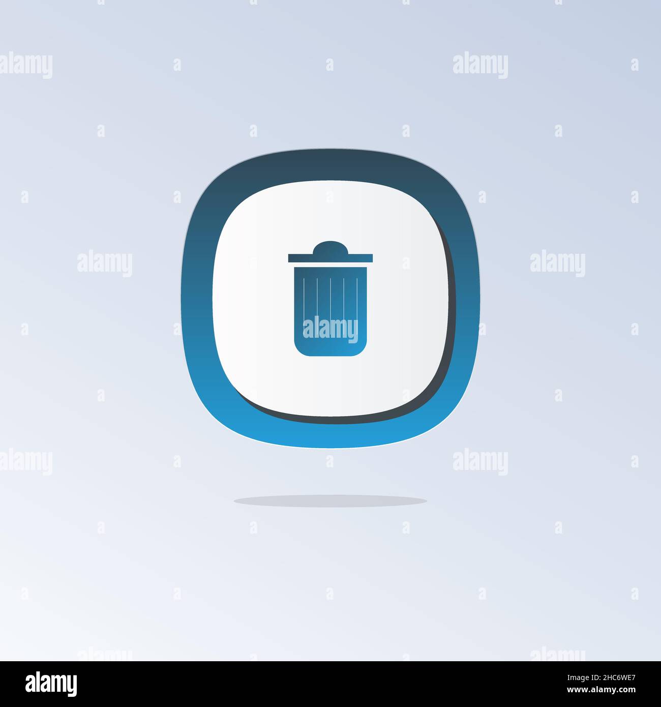 Bin sign 3D icon. Icons web, logo, button. 3D vector Illustrations ...