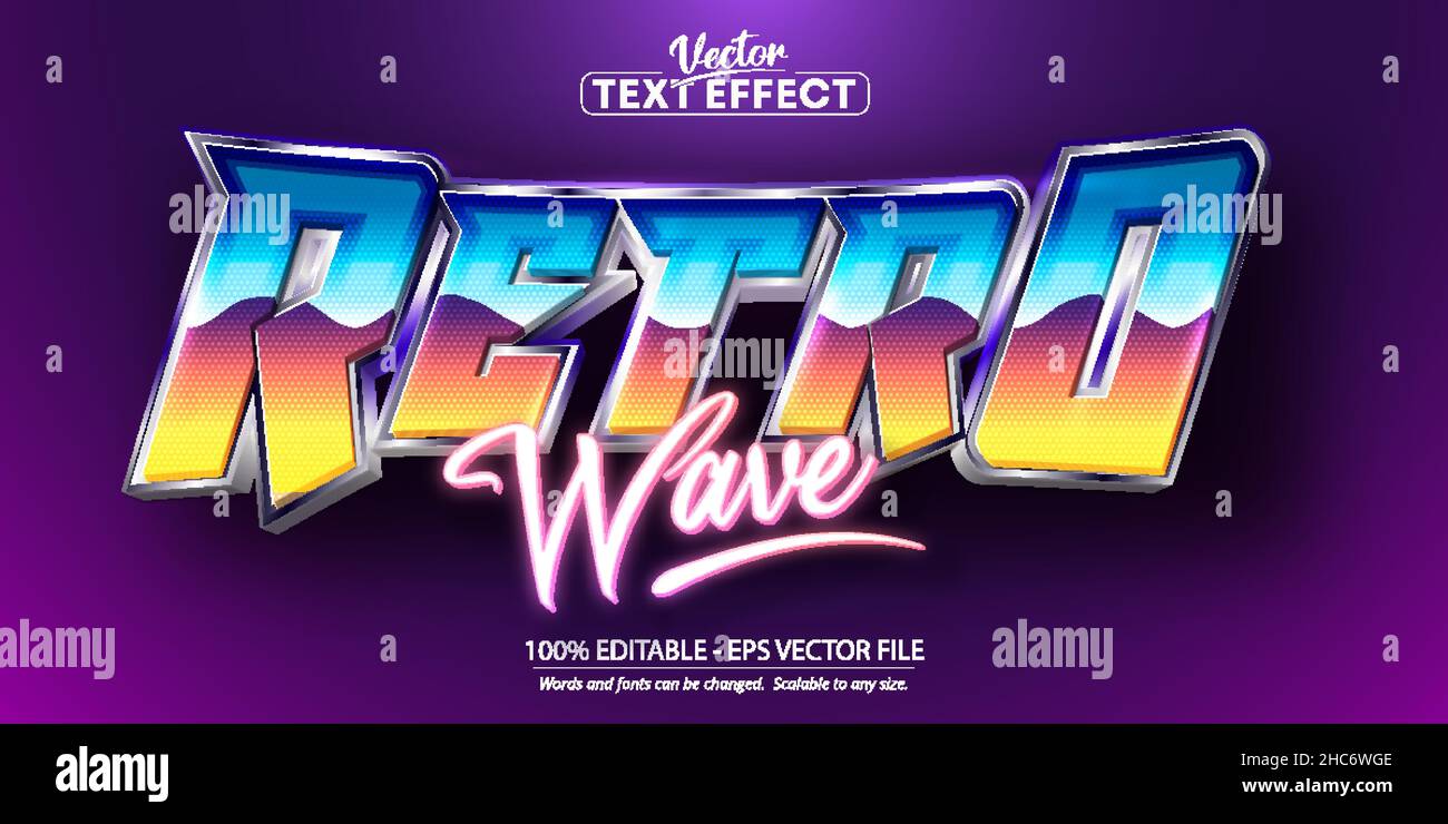 Text retro Stock Vector Images - Alamy