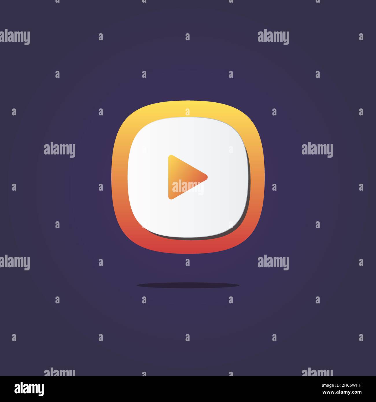 Play Button sign 3D icon. Icons web, logo, button. 3D vector ...