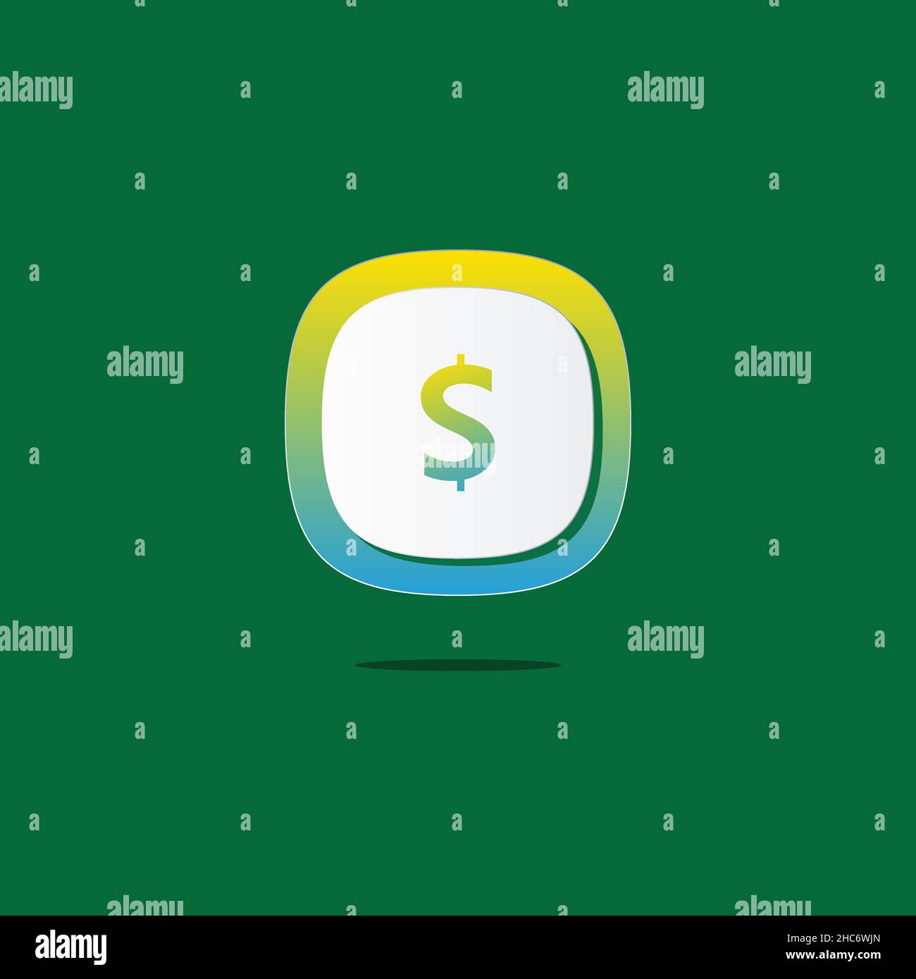 Dollar sign 3D icon. Icons web, logo, button. 3D vector Illustrations ...