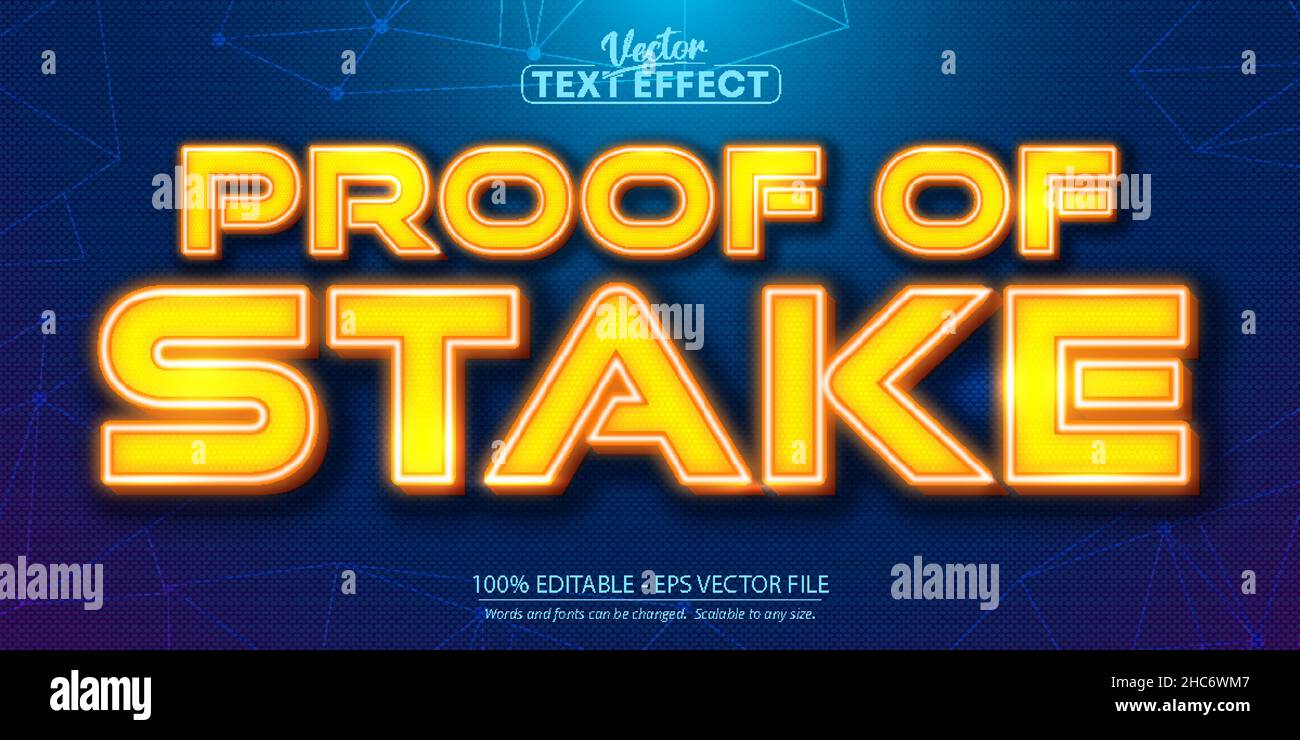 Proof Of Stake Stock Vector Images - Alamy