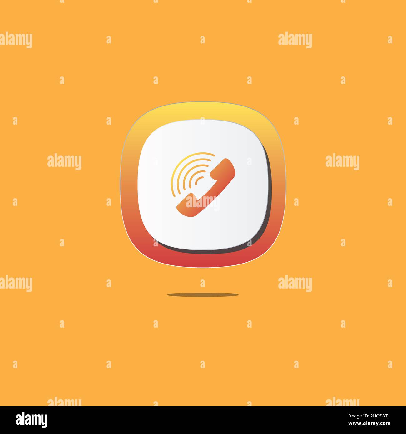 Phone ringing 3D icon. Icons web, logo, button. 3D vector Illustrations ...