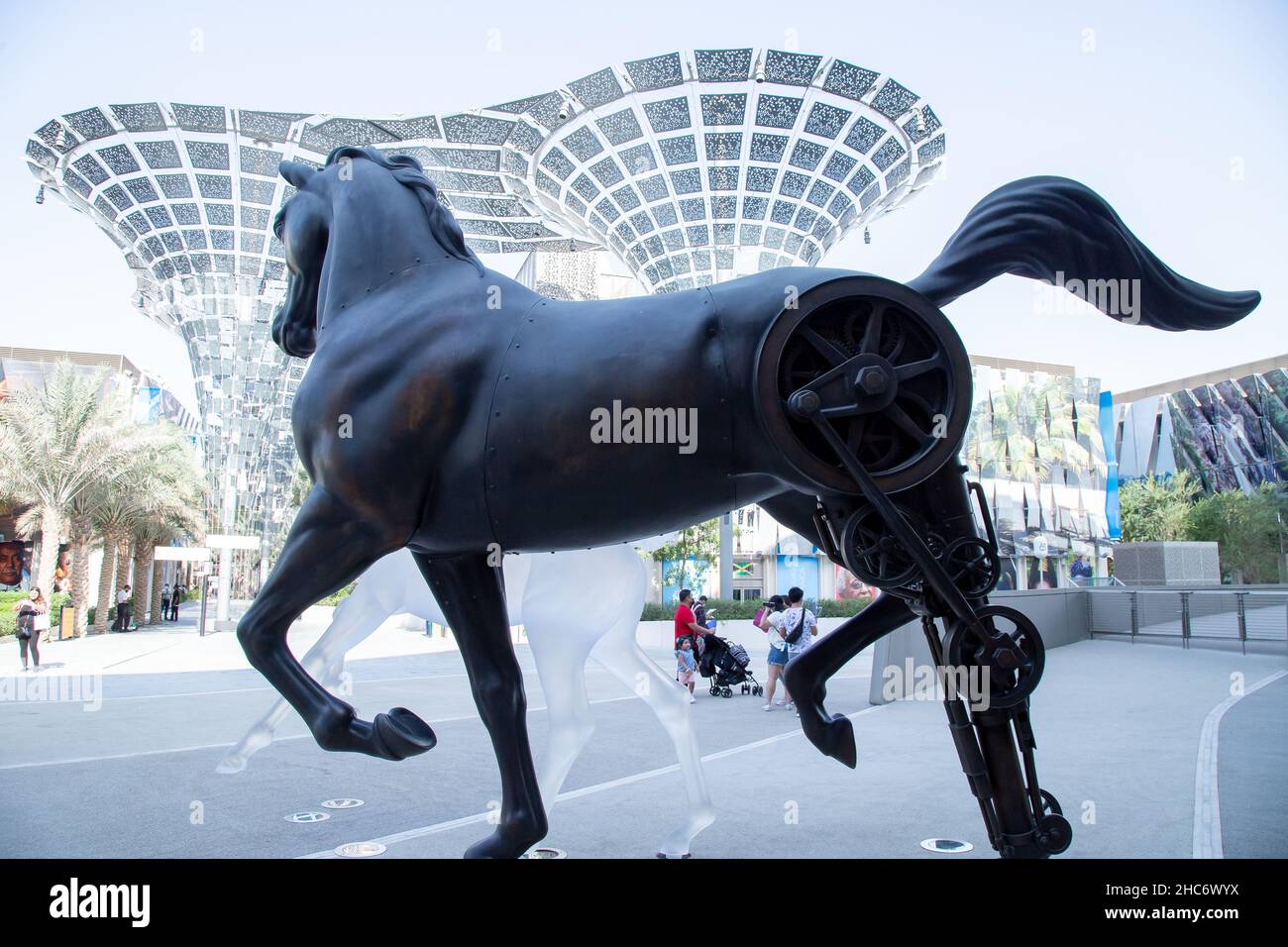 Exterior of Alif Pavilion of Expo 2020 in Dubai, UAE Stock Photo - Alamy