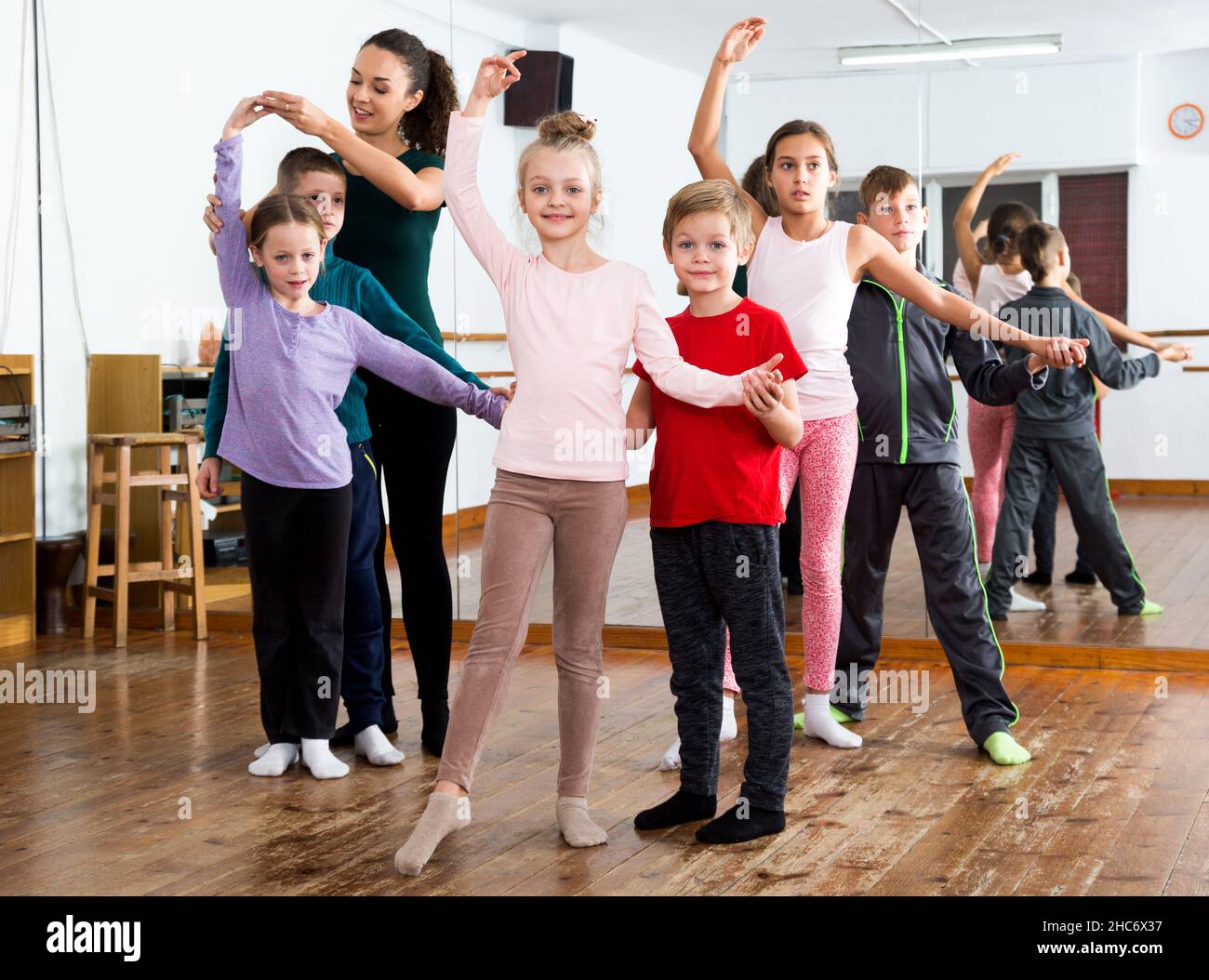 Little boys and girls having dancing Stock Photo - Alamy