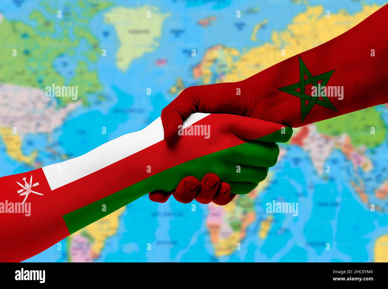 Flag map of oman hi-res stock photography and images - Alamy