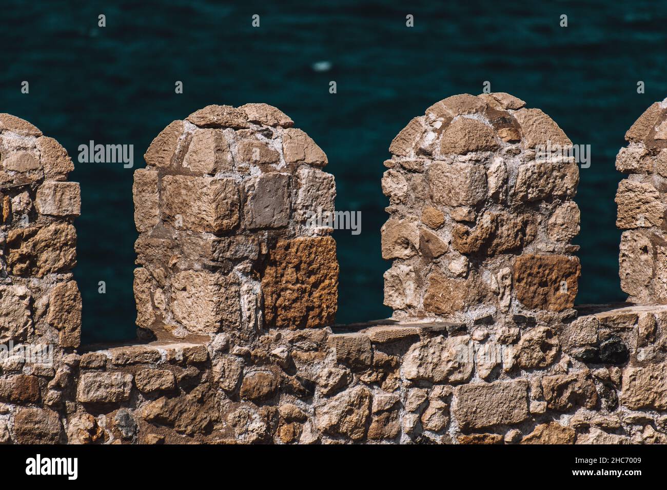 Closeup shot of a fortress in Heraklion, Greece Stock Photo - Alamy