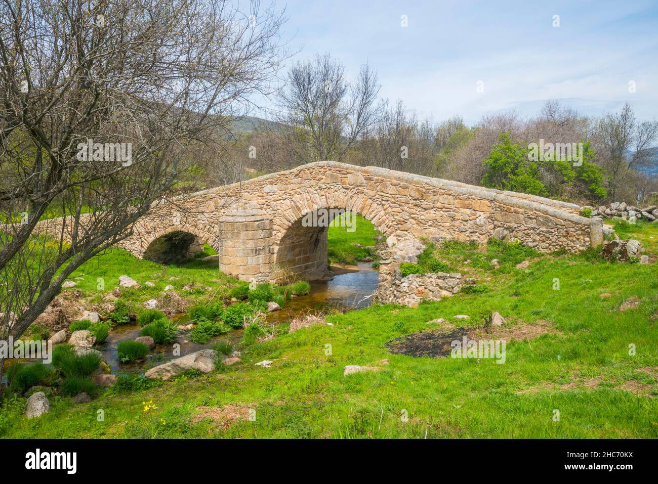 Canto bridge. Canencia, Madrid province, Spain Stock Photo - Alamy