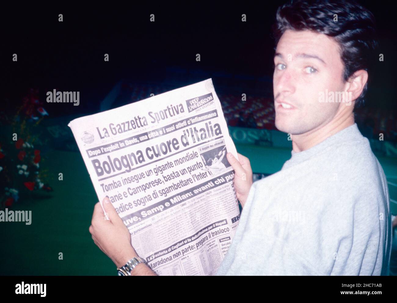 Italian tennis player Omar Camporese, 1990s Stock Photo - Alamy