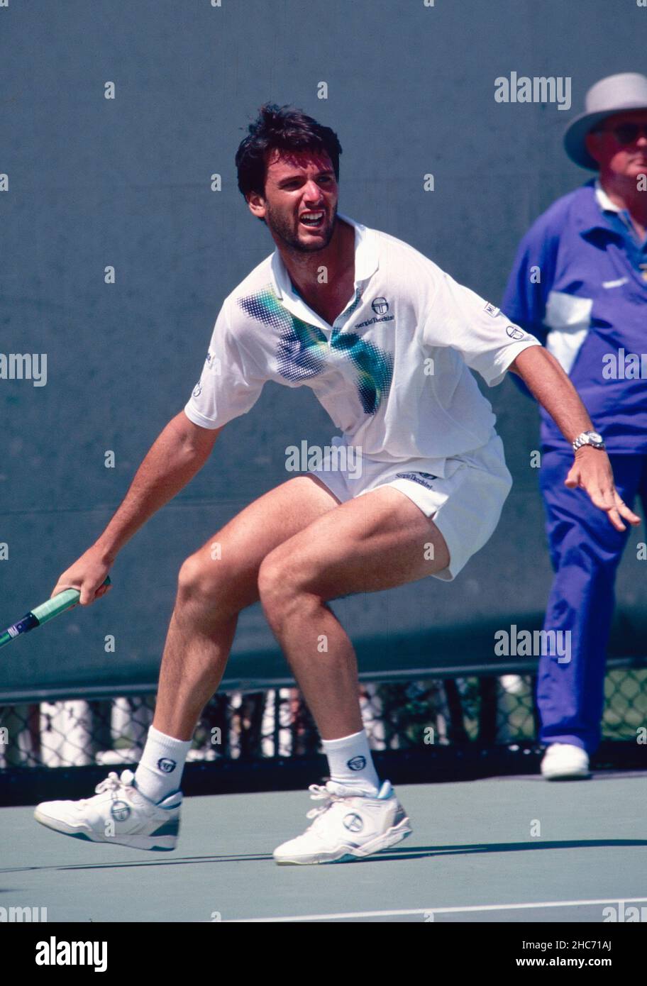 Italian tennis player Omar Camporese, Australian Open 1992 Stock Photo ...