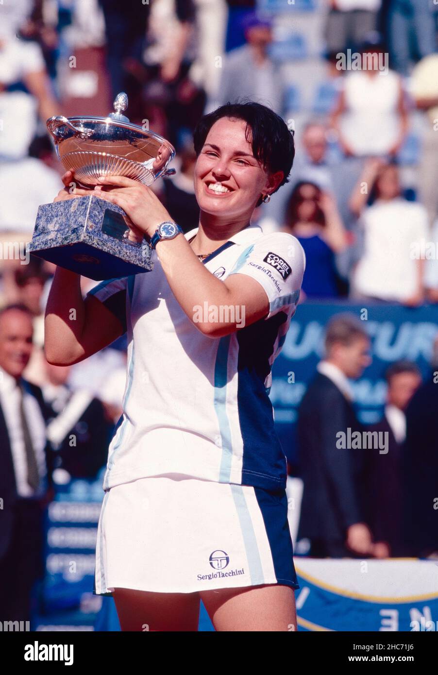Swiss tennis player Martina Hingis, Italian Open 1998 Stock Photo - Alamy