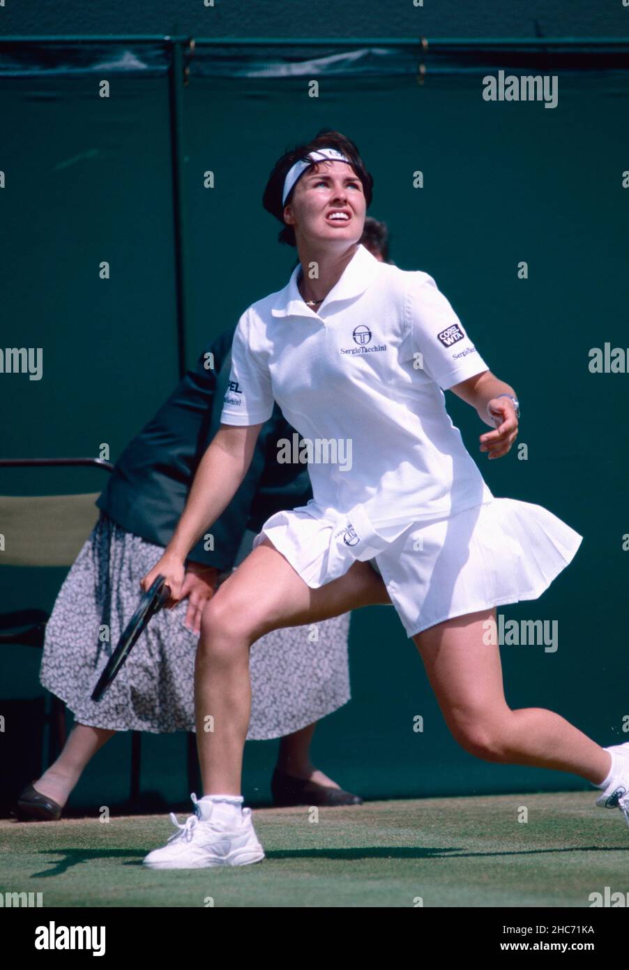 Swiss tennis player Martina Hingis, Wimbledon, UK 1998 Stock Photo - Alamy