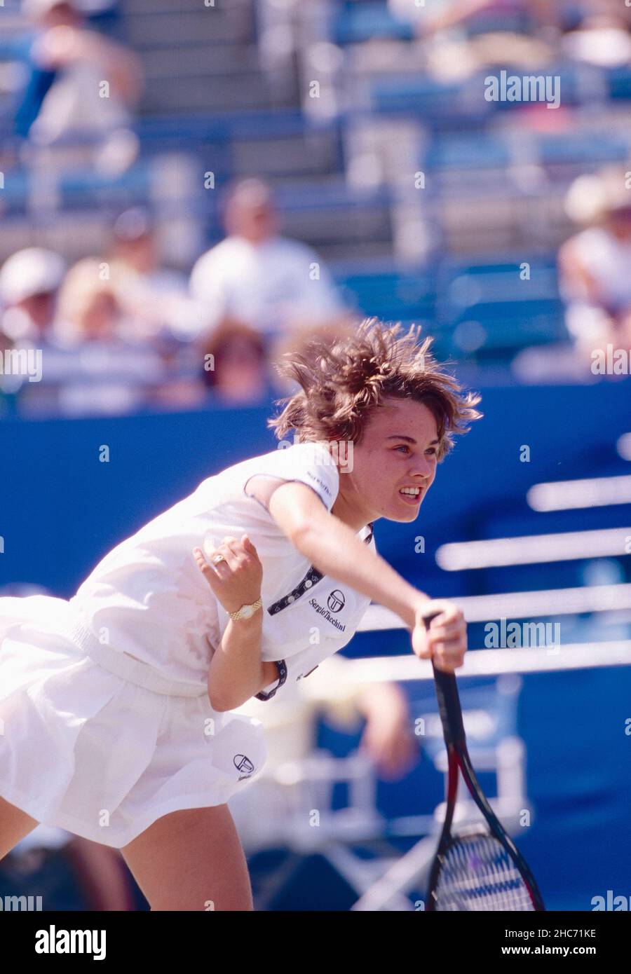 Swiss tennis player Martina Hingis, US Open 1996 Stock Photo - Alamy