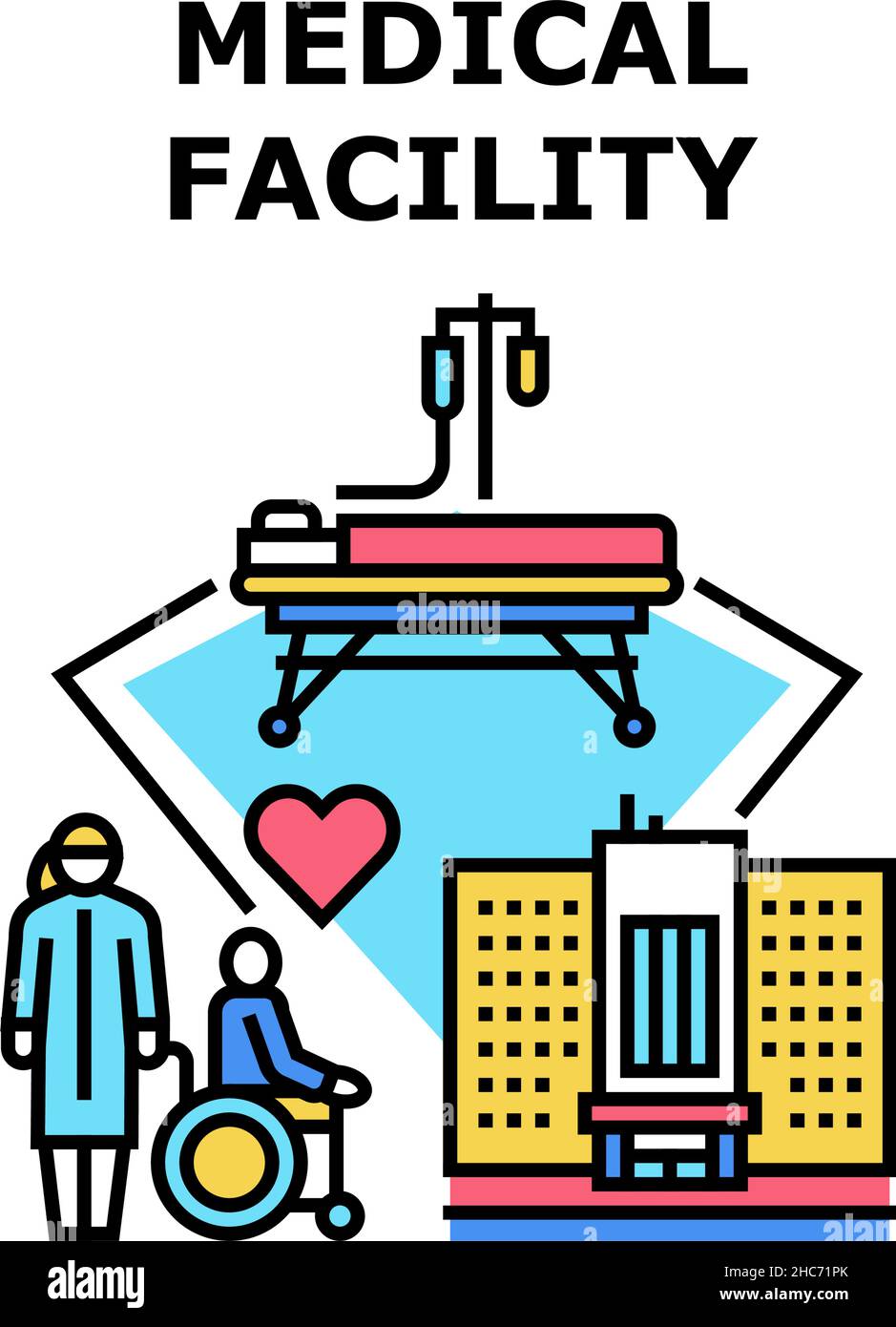 Medical Facility Vector Concept Color Illustration Stock Vector Image ...