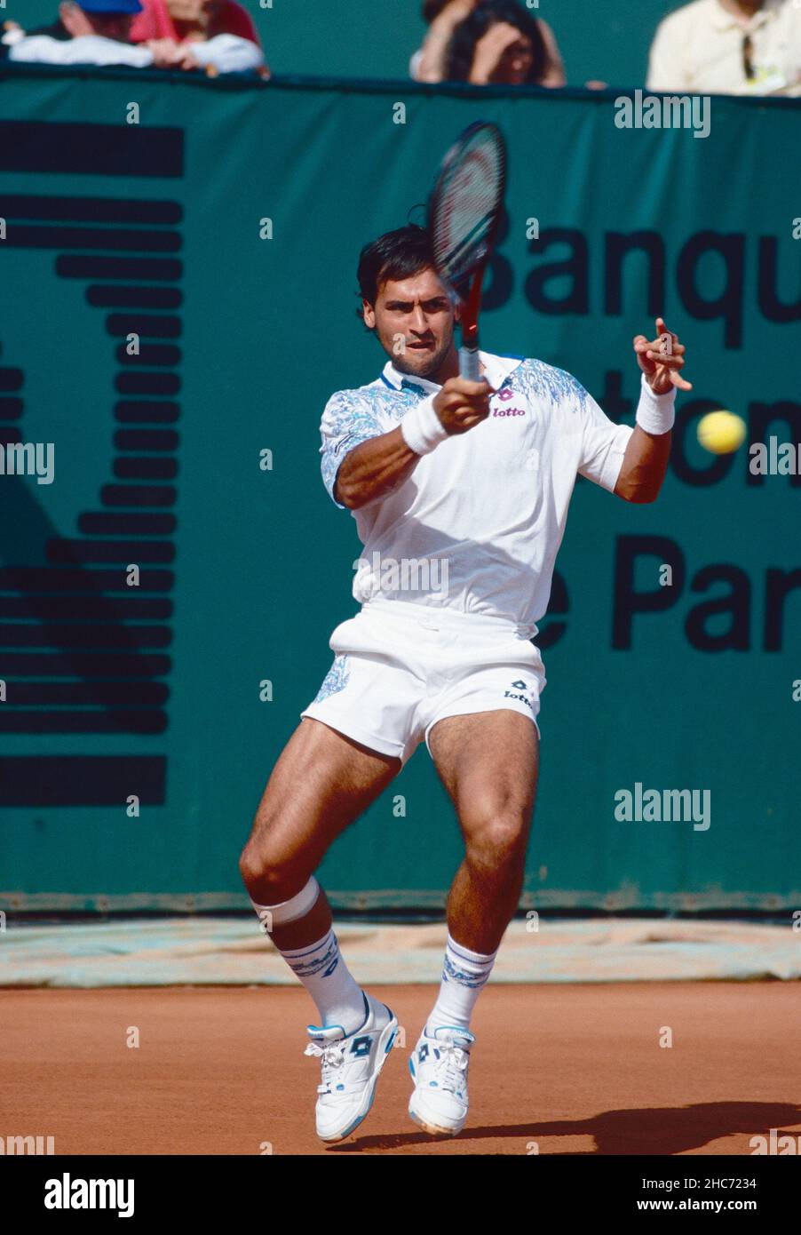 Argentinian tennis player Alberto Mancini, Roland Garros, France 1992 ...